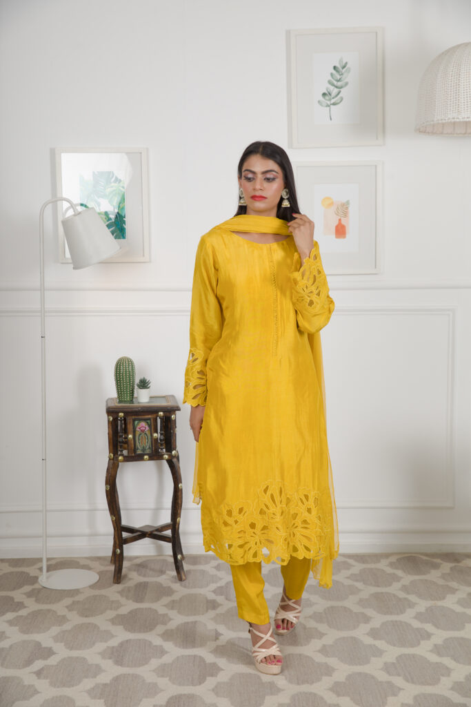 Shafiqur cut work suit - Shamina khan